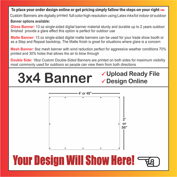 DELIVERY SIGNS INC BANNERS 3 X 4 DELIVERY SIGNS INC BANNERS 3 X 4